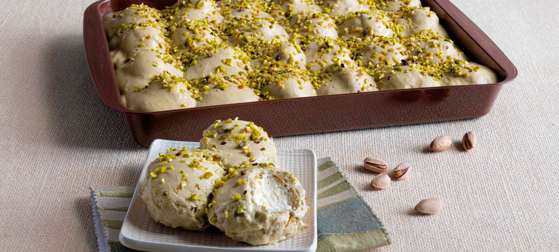 Profiterol al pistacchio